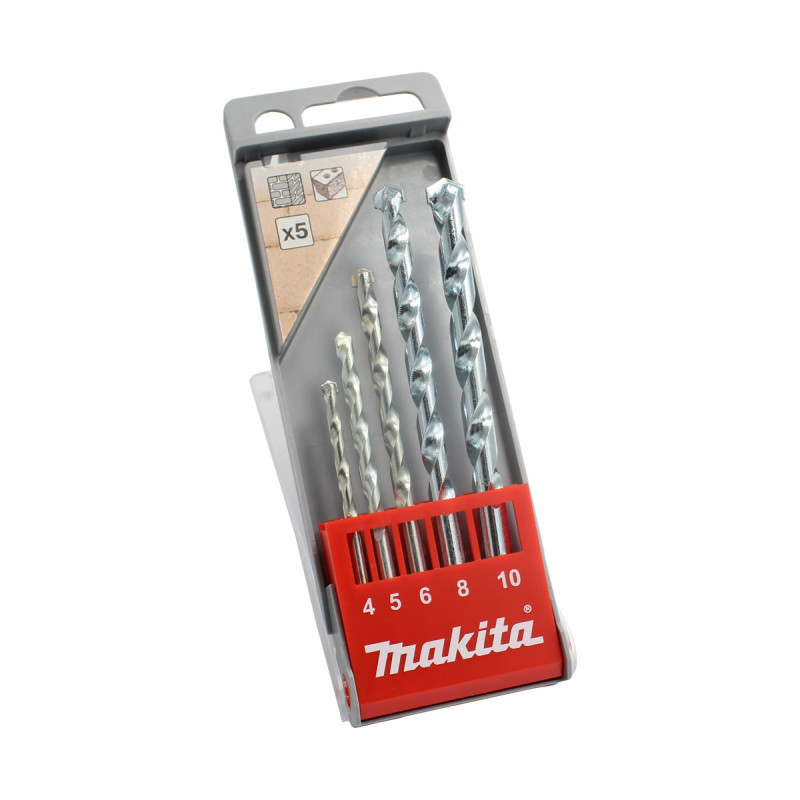 Brocas Hel Embal. C/ 4.5.6.8.10mm Makita D-41040 Original