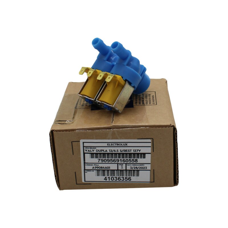 Valvula Dupla 12/6.5 127V P/ Lavadora Electrolux Lpr14 Original